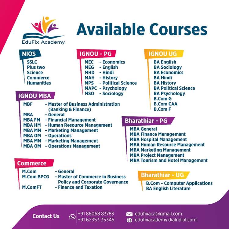 EduFix Academy Distance Education - MALAPPURAM